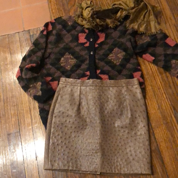 Skirts | Authentic Ostrich Skin Sexy Mini Skirt | Poshmark